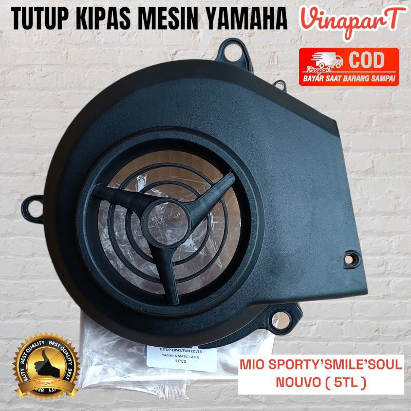 MESIN Mio sporty smile mio soul nouvo 5TL engine fan cover | Shopee ...