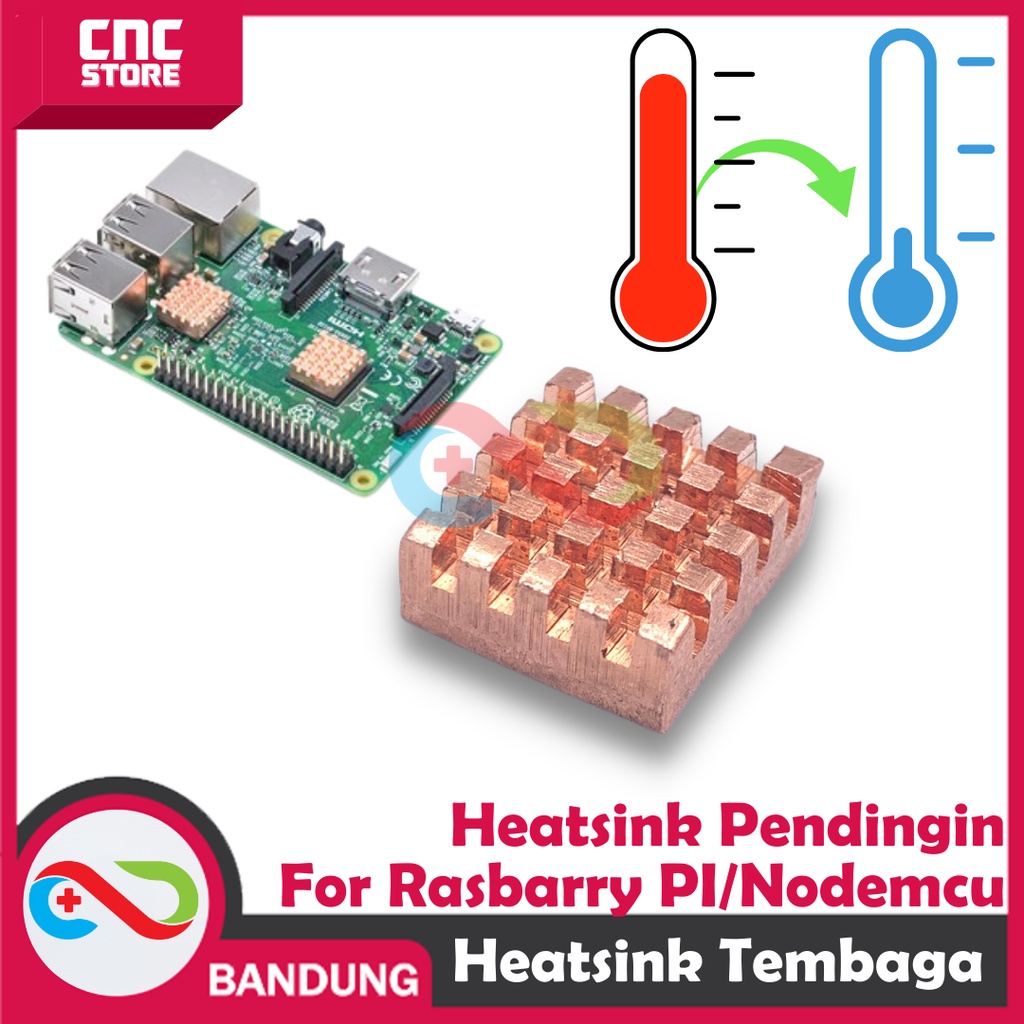 Heatsink RASPBERRY PI PAD COPPER 14X12X5.5MM | Shopee Malaysia