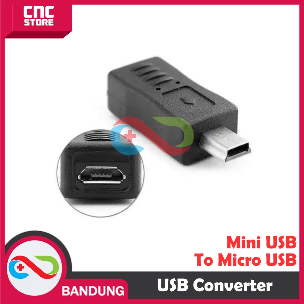 Mini USB TO MICRO USB ADAPTER CONVERTER HP ARDUINO ESP STM32 | Shopee ...