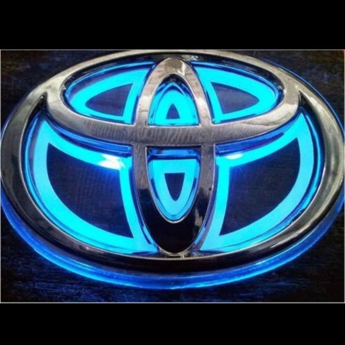 Taiwan Imported 3D Led Toyota Logo Emblem | Shopee Malaysia