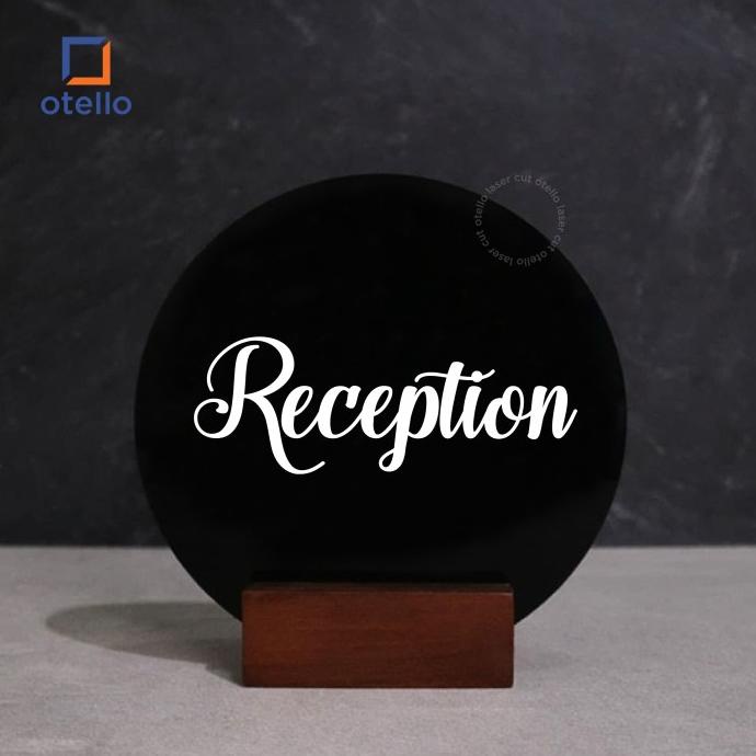 Reception Sign Acrylic Table Desk Signage Acrylic Sitting Board ...