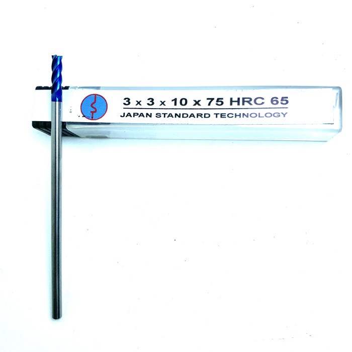 Endmill 3 mm x 75 mm HRC 65 carbide brand JST Cut new 3x75 mm | Shopee ...