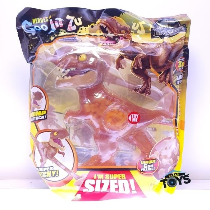Heroes Of Goo Jit Zu Jurassic World Supagoo T. Rex T-Rex Super Sized ...
