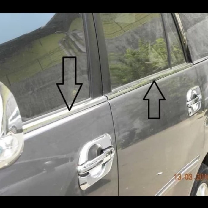 List of New Innova 2005-2015 Stainless side glass door trim | Shopee ...