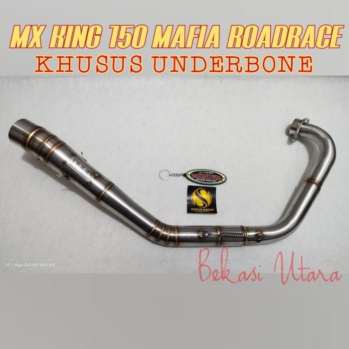 Original MX KING ROADRACE MX KING UNDERBONE NGACUNG EXHAUST PIPE HEADER ...