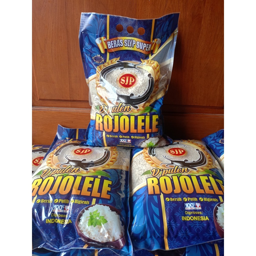 (PCS) Rice Laminated Plastic 5kg/3KG Suji Leaves, Rinjani, ROJOLELE 1KG ...