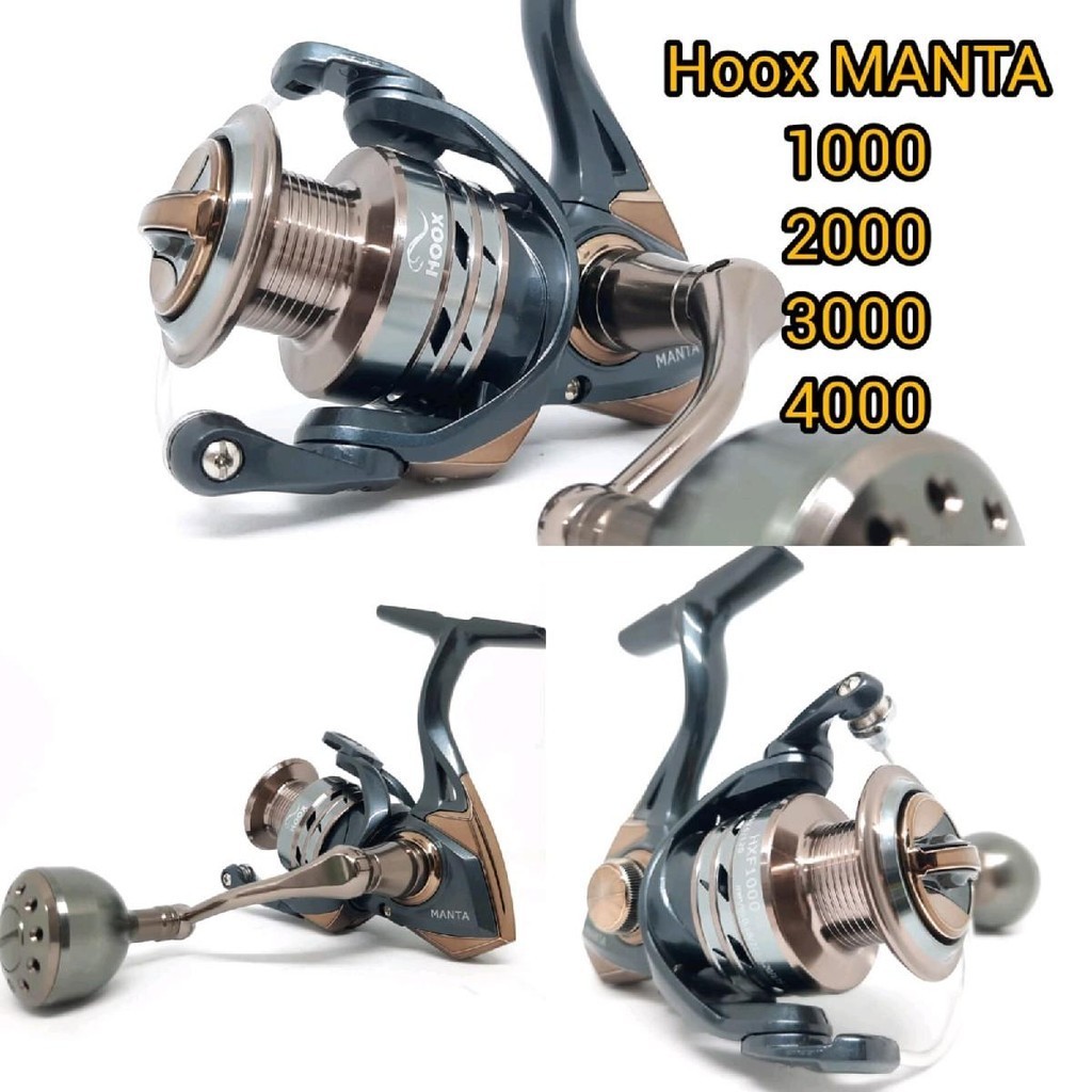 Reel SPINNING HOOX MANTA HXF1000 I HXF2000 I HXF3000 I HXF4000 | Shopee ...