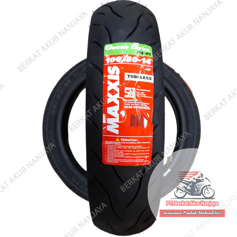 Maxxis Green Devil MA-G1 Tire 100/80-14 Matic Tubeless Motorcycle Tire ...