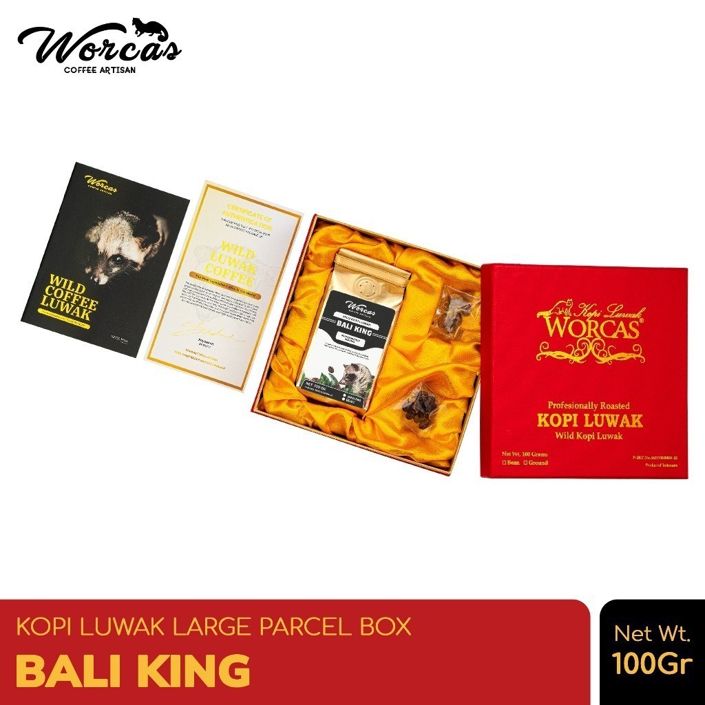 Worcas Bali King Wild Luwak Coffee 100gr - Large Gift Box | Shopee Malaysia