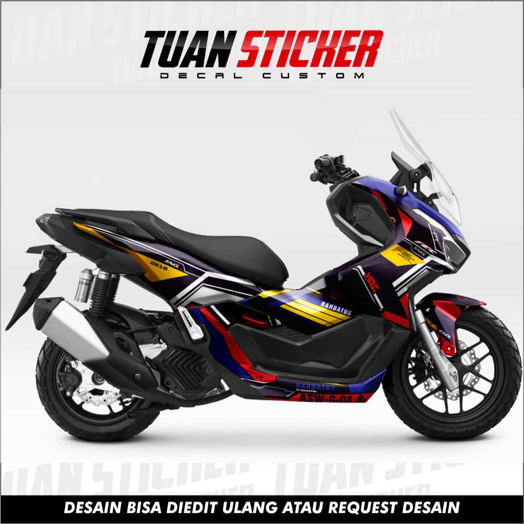HITAM Sticker Decal Adv 160 Dekal Sticker Striping Full Body Adv 160 ...