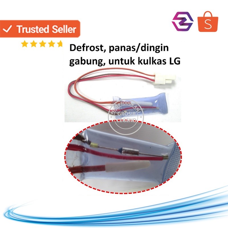 Lg Refrigerator bimetal fuse Defrost 2 Separate fuse Cable | Shopee ...