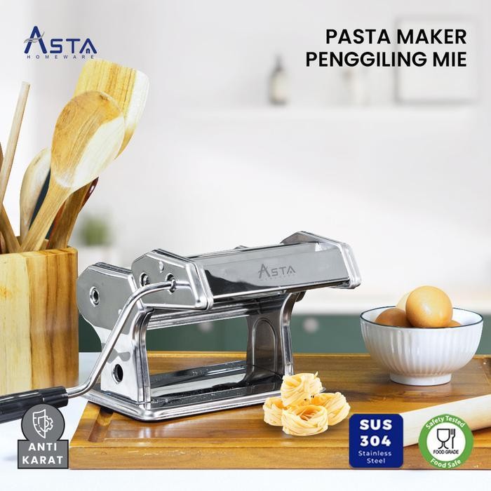 MESIN MERAH Asta Red Stainless Steel Noodle Pasta Maker Milling Machine ...