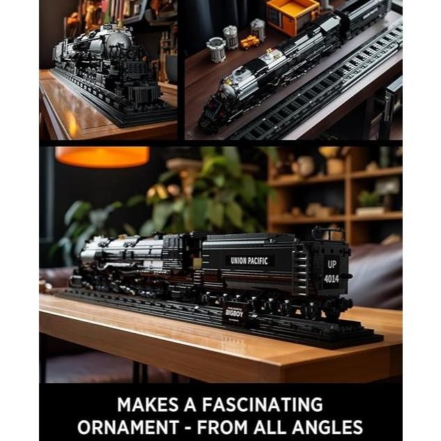 Mega Locomotive, Articulated Steam Locomotive Building Block Set ...