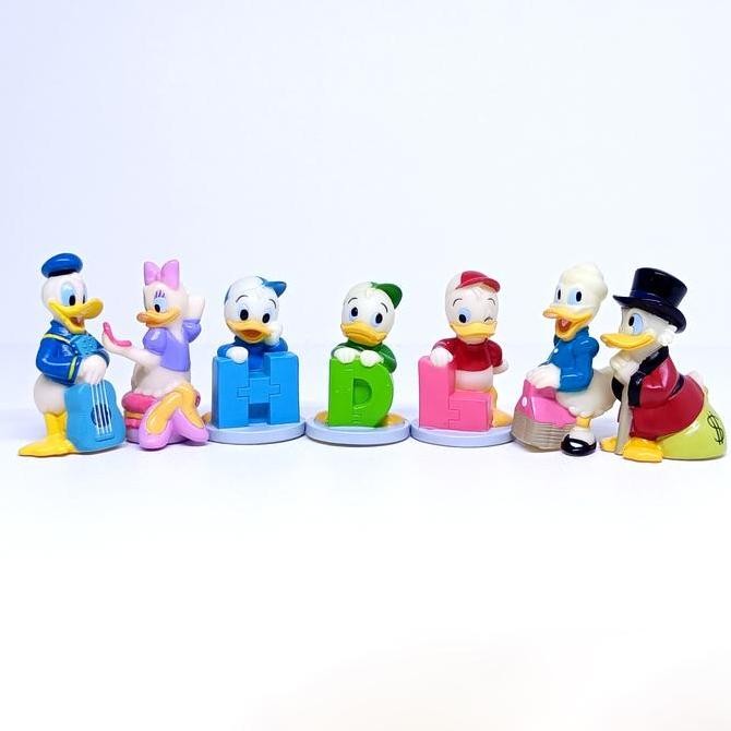 Disney Chara Party Figure Collection Set 7pcs - Donald Desi Kwak Kwik ...