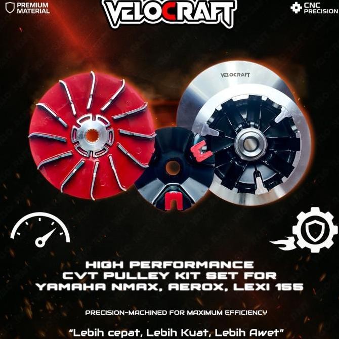 CVT Pulley Kit Set Velocraft Pully Fan Pin Bushing Bushing Slide Cover ...