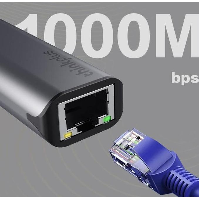 Lenovo Thinkplus Usb Type C To Lan Rj45 Ethernet Adapter 1000Mbps Ori ...
