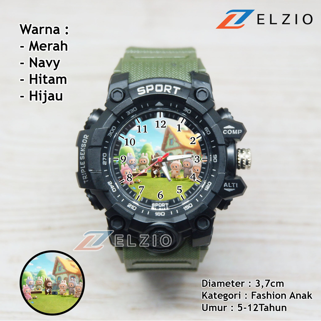 Labubu Character Waterproof Sports Boys Watch | Shopee Malaysia