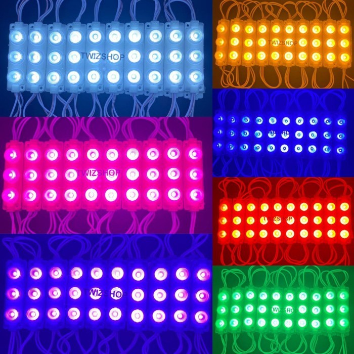 MATA UNGU Led LIGHT MODULE 3 EYE 12VOLT and 24VOLT 3W WATERPROOF 3 EYE ...