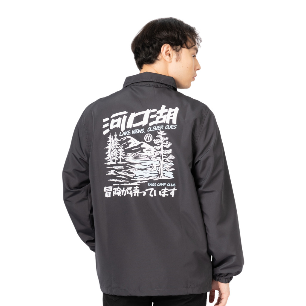 Erigo Coach Jacket Foxy Asphalt Unisex | Shopee Malaysia