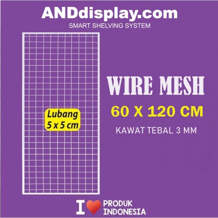 Ready WIRE GRID MESH 60 X 120 CM - SQUARE NET WIRE - WALL RAM FRAME ...