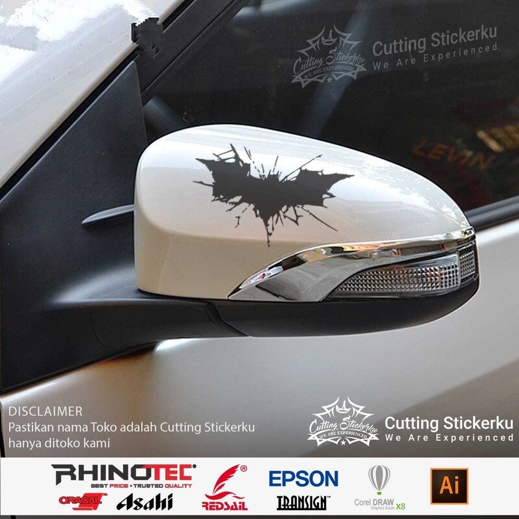 Cutting Sticker Batman Racing Variation Motorcycle Car Sticker Embossed ...