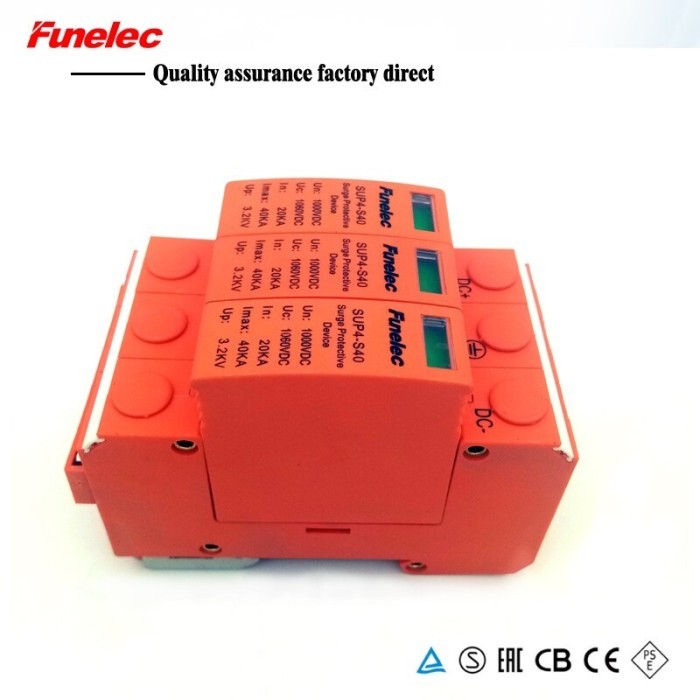 Dc SPD 3P 1200V 20-40KA SURGE ARRESTER PROTECT DEVICE SOLAR CELL SOLAR ...