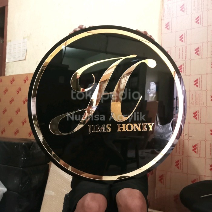 Custom Shop Name Signage / Embossed Acrylic Shop Logo 30 cm - 80 cm ...