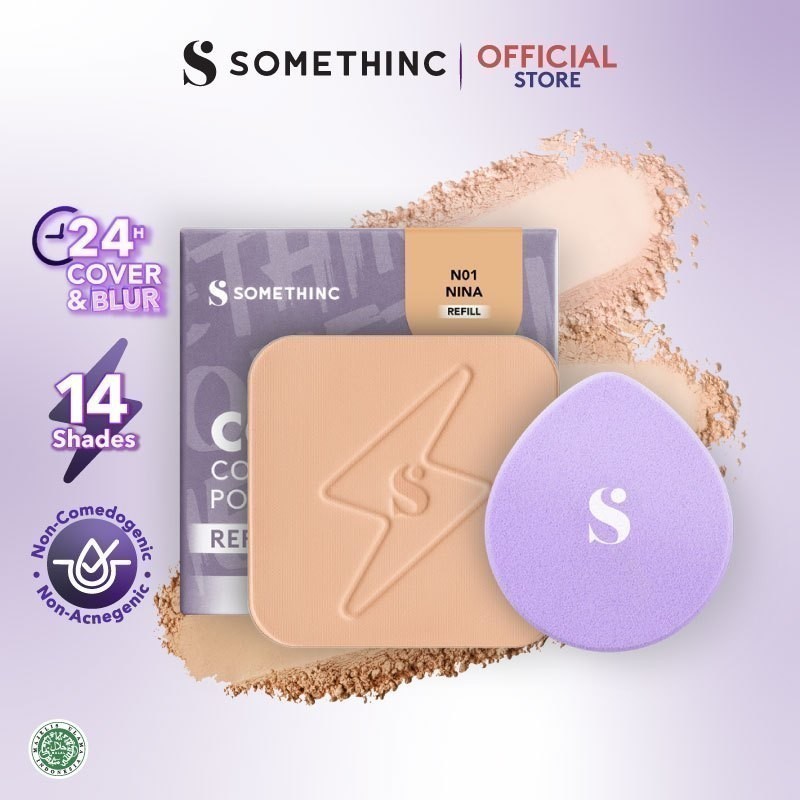 Somethinc REFILL Copy Paste COVERBLUR Powder Foundation 12g | Two Way Cake | Shopee Malaysia