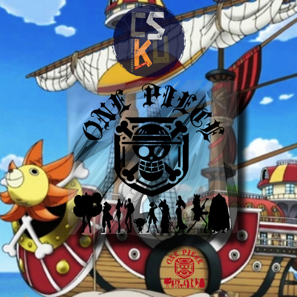 Cutting Sticker Mugiwara Crew Logo Luffy Motorcycle Car Body Sticker ...