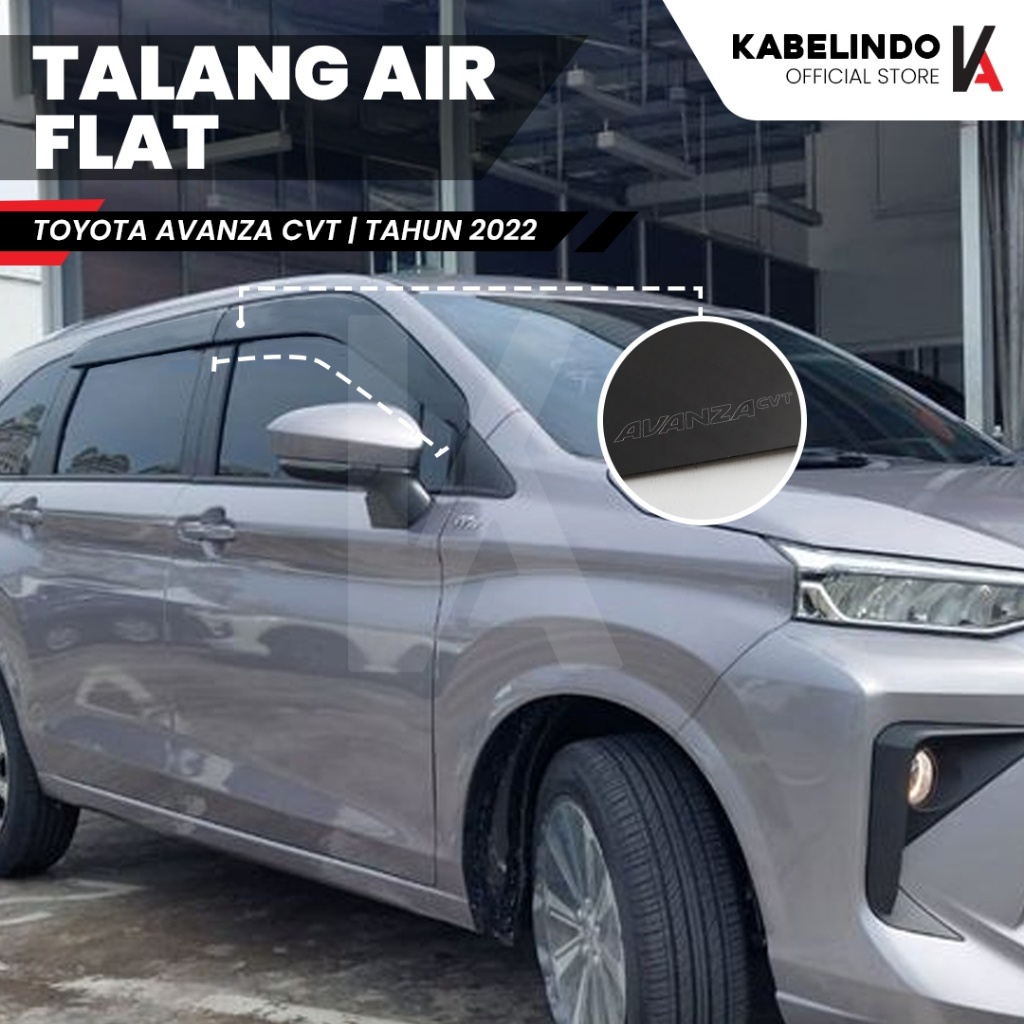 Toyota AVANZA CVT 2022 Car Door Gutter Gutter 4-door FLAT MODEL ...