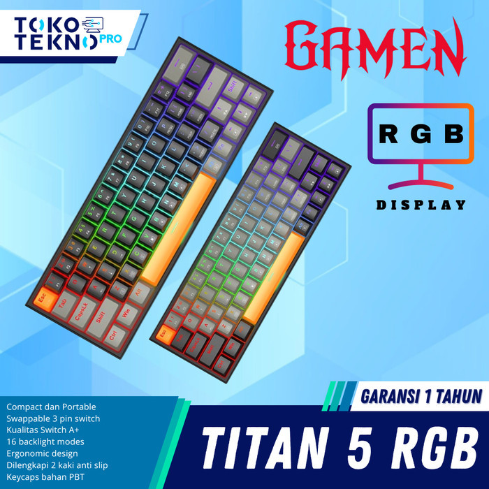 Gamen Titan III / 3 RGB Mechanical Gaming Keyboard | Shopee Malaysia