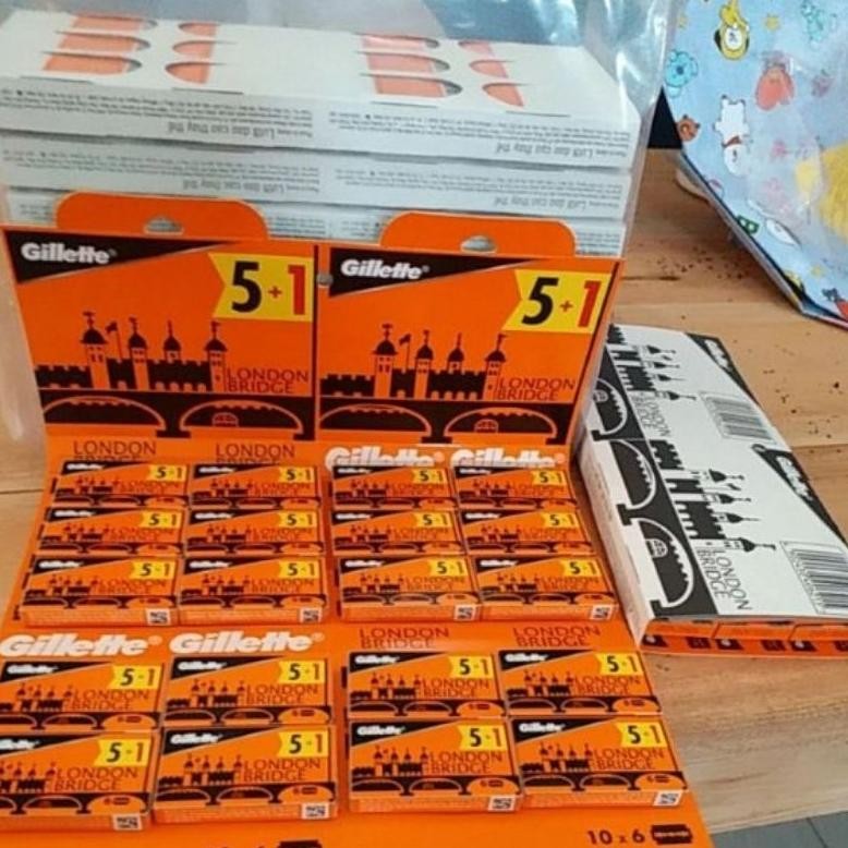 Original London Bridge Shaving Razor [1 Small Box Contains 5+1 ...