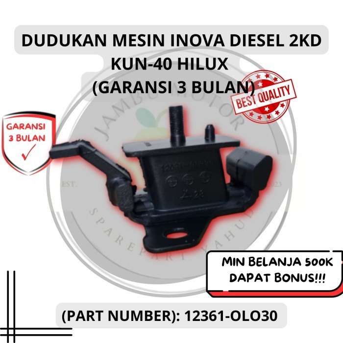 MESIN INOVA INNOVA DIESEL 2KD KUN-40 HILUX 12361-OLO30 ENGINE STAND (3 ...