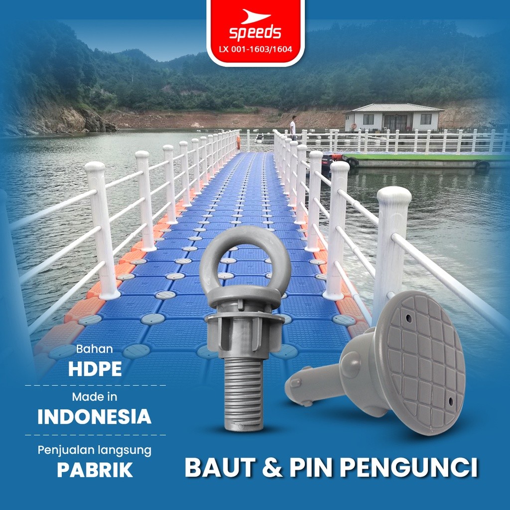 Speeds Screw Bolt Nut Locking Pin Bolt Nail Floating Cube HDPE Floating ...