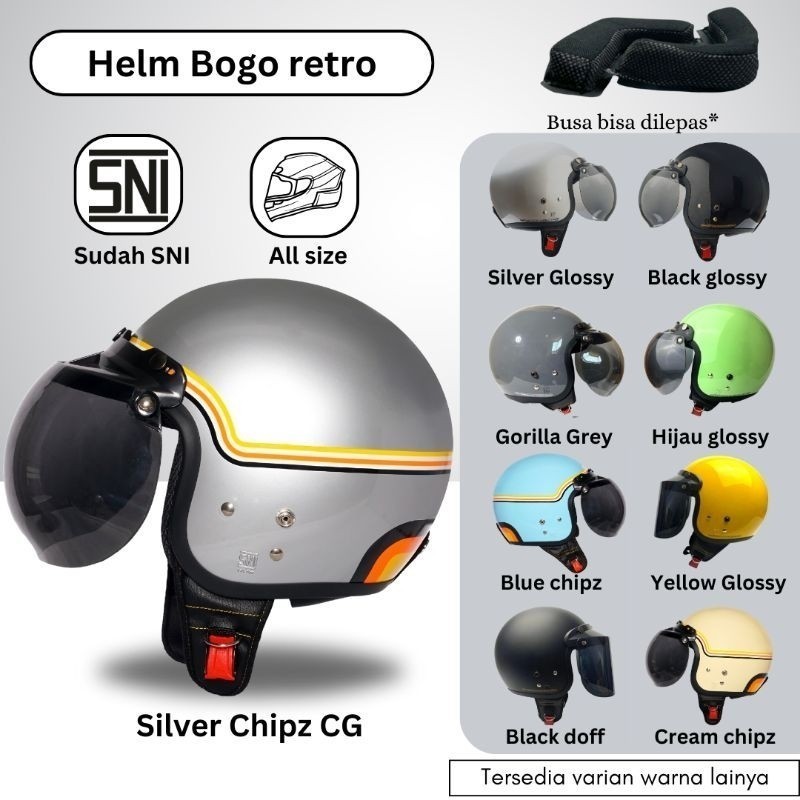 Sni Adult Bogo Helmet - Classic Men's & Women's Helmet, Full Face, All ...