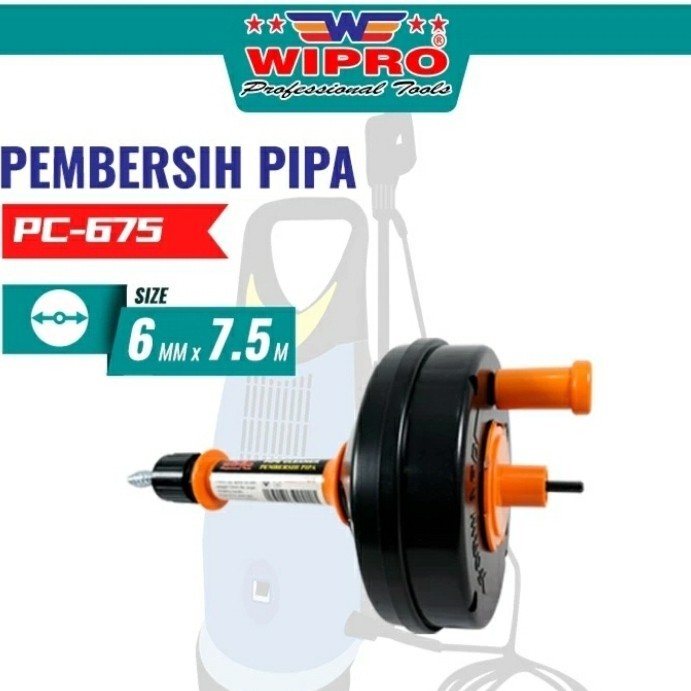 Wipro - Pipe Drain Cleaner WIPRO PC-675 7.5m Drain Pipe Cleaner | Shopee Malaysia