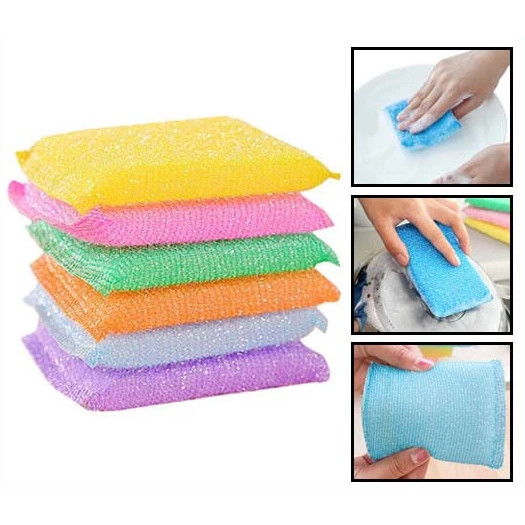 Colorful Dish Washing Sponges Sponges Coir Nets Multi-Purpose Foam ...