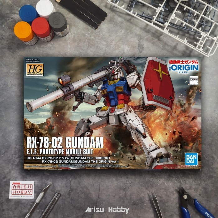 Hg GTO RX-78-02 Gundam 1/144 The Origin RX 78 RX-78 Bandai | Shopee ...