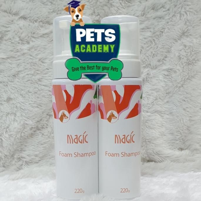 Dry bath Shampoo for dogs and cats Magic Foam Shampoo 220g | Shopee ...