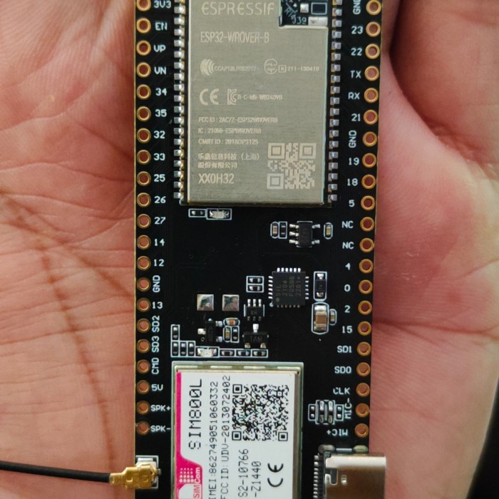 Ttgo T-Call Esp32 Wrover-B Sim800L Wifi 2.4G Ble + Gsm Sms Gorrs Board | Shopee Malaysia