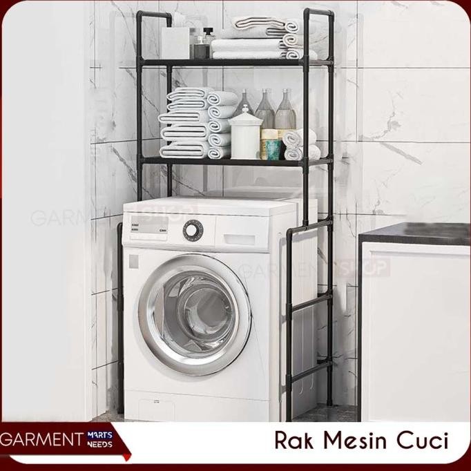 MESIN Large Stacking Bathroom Washing Machine Rack Toilet Portable ...