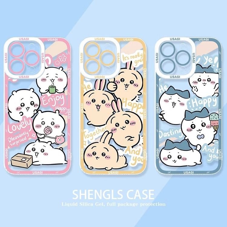 Anti Shock Transparent Chiikawa Premium Cute Cartoon Casing Jemure C61 ...