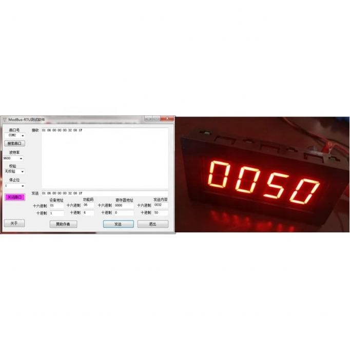 Special 7 Segments 0.8 Inch Modbus Rs485 Plc Arduino Display Counter ...