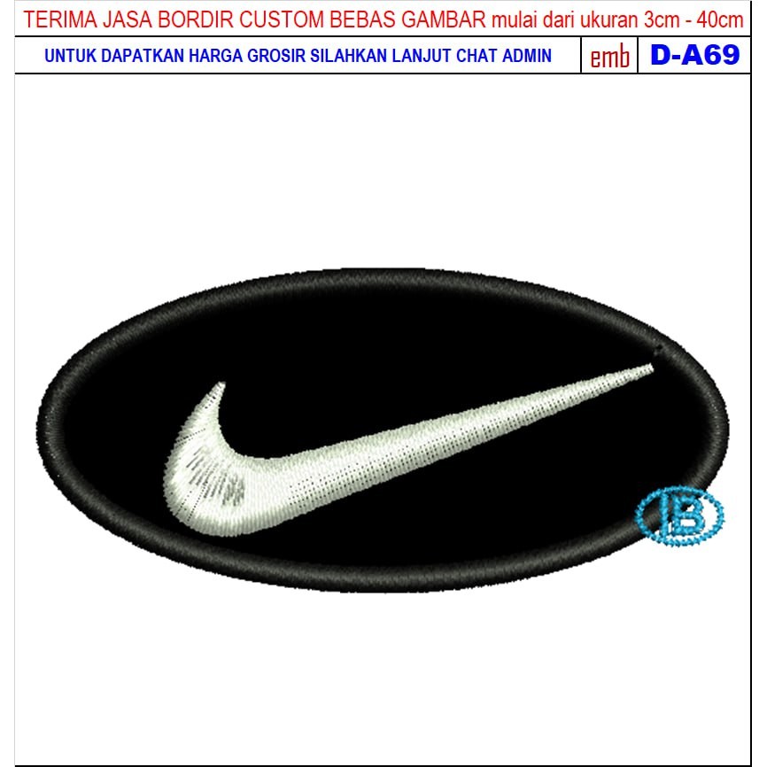 Logo EMBROIDERED PATCH D-A69 NIKE OVAL REVIEW/TESTIMONI | Shopee Malaysia