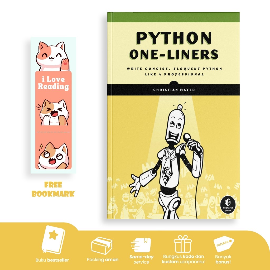 Python One-Liners by Christian Mayer (English) | Shopee Malaysia