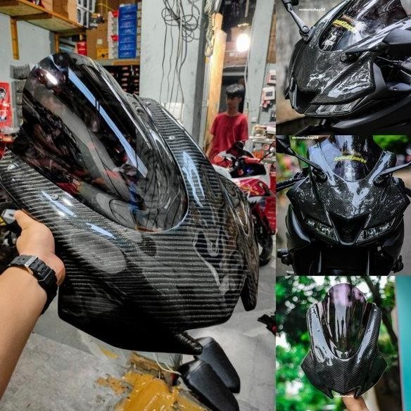 Visor YAMAHA R15 V3 R15 CARBON WINDSHIELD YAMAHA R15VVA HEADCOWL R15 ...