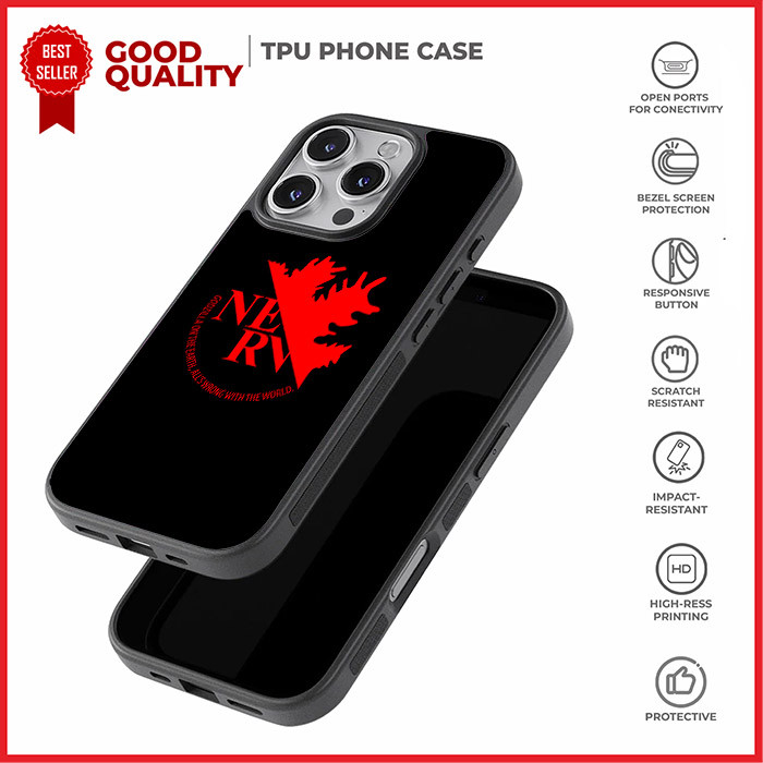 Case Casing iPhone 16 15 14 13 12 11 XR SE 4 Pro Max Mini Plus Nerv ...