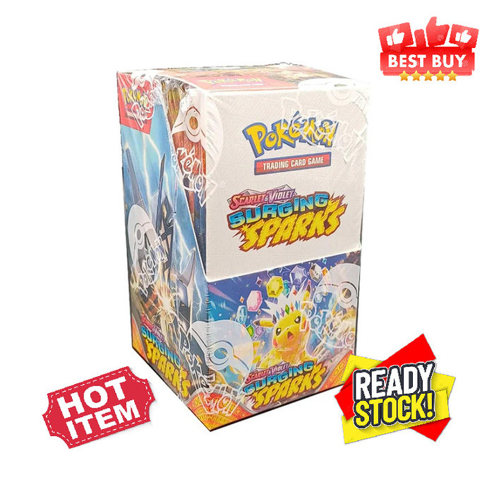 [SEALED] Pokemon Surging Sparks Set Half Booster Box (18 Packs ...