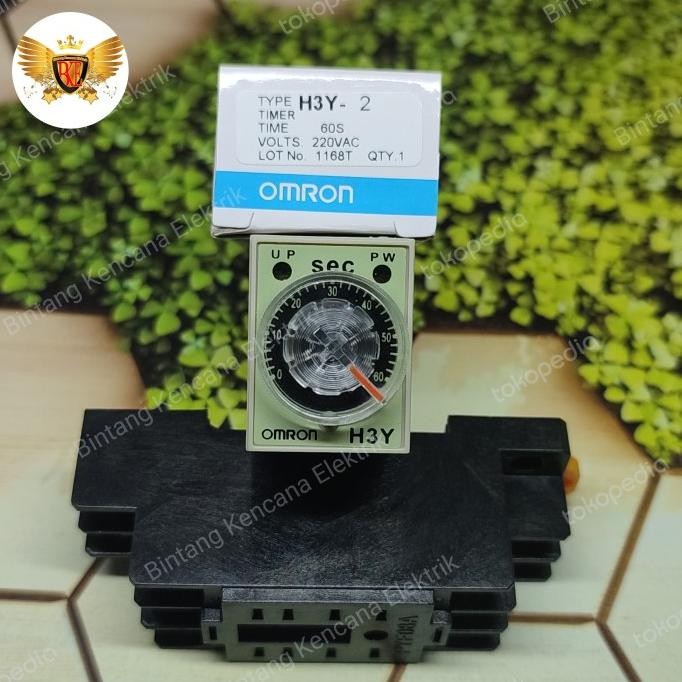 Mini Timer Omron H3Y-2 / H3Y2 Delay Timer Relay 5S 30S 60S + socket | Shopee Malaysia