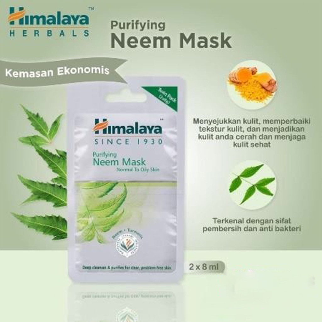 Himalaya Purifying Neem Mask Sachet 8ML | TnT Beauty Shop | Shopee Malaysia